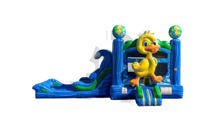 Duck Splash dual lane combo (WET) - Adventure Inflatables LLC Sharon SC